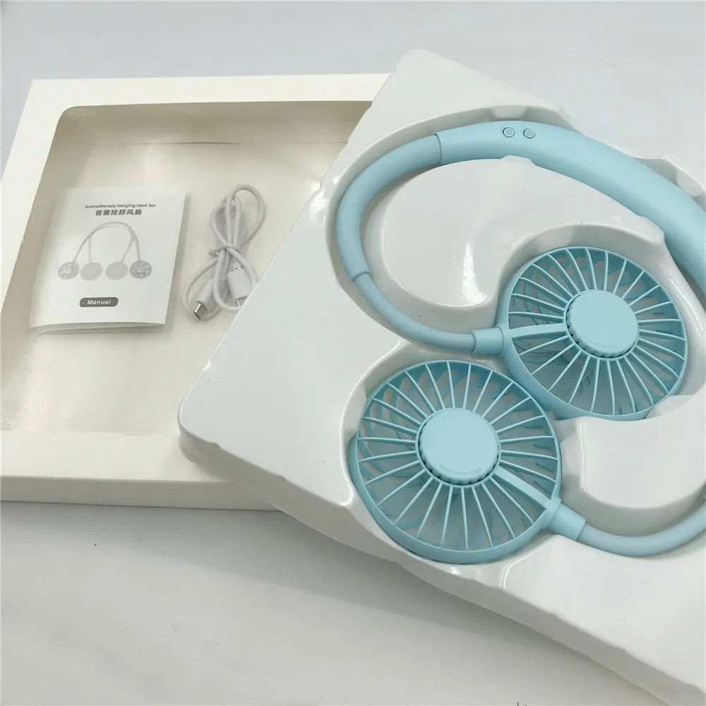 Mini Shoulder Fan Newest Flexible Soft Usb Hands Free Hanging Neck Fan ...