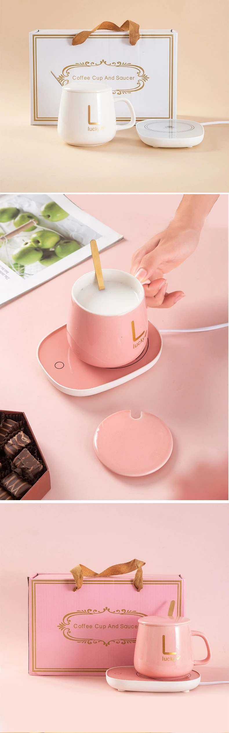 2022 Winter Constant Temperature Cup 55 Degree Heated Warmer Electric ...