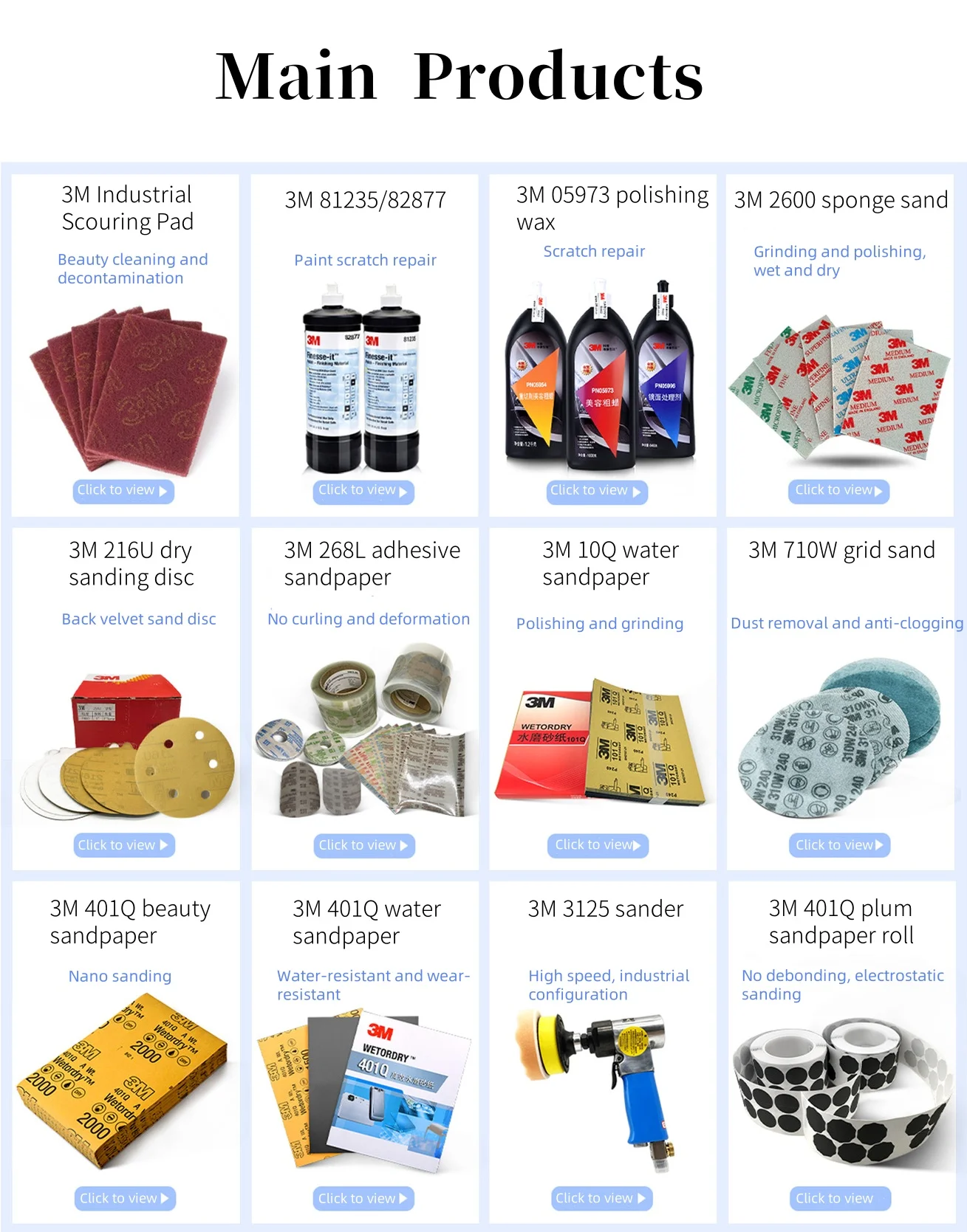 3M 775L Disc Abrasive Paper Sandpaper Sheets - P80-500 Grit