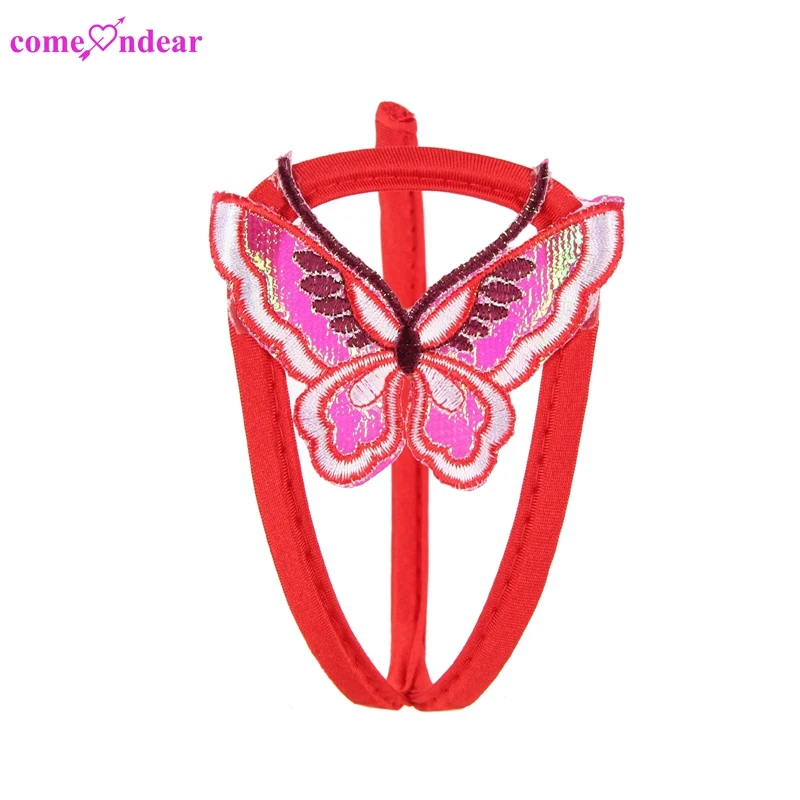 Wholesale Red Butterfly Embroidery Sexy C String Girl Women Underwear ...