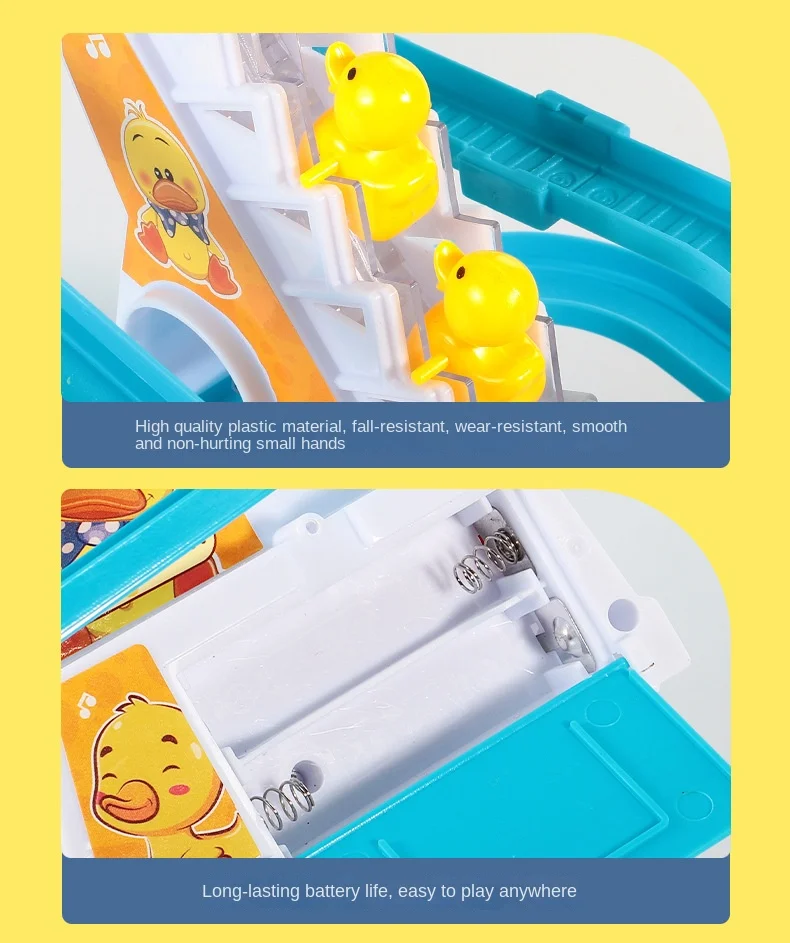 Douyin Same Style Duck Stair Climbing Electric Sound And Light Slide ...