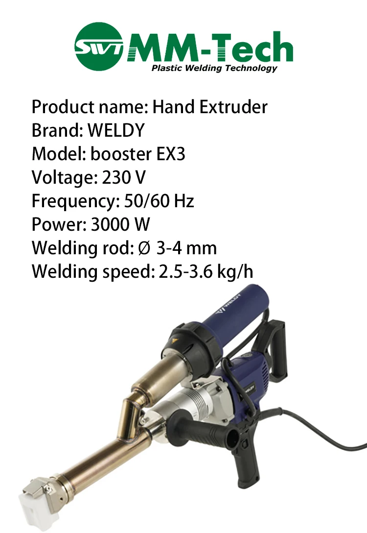 Booster Ex3 Hand Extruder For Welding Of Hdpe Geomembranes For ...