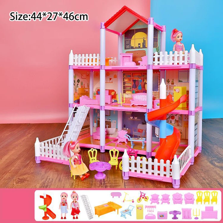 2025 Luxury Custom Children's Play House Toy Villa
