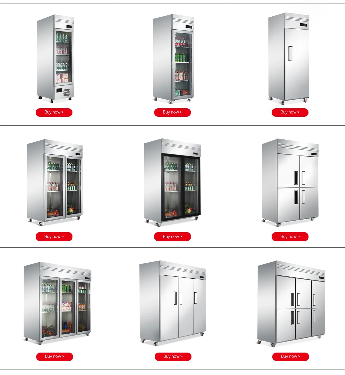 Hot Sell 1000L Double Door Fridge - Commercial Side-by-side