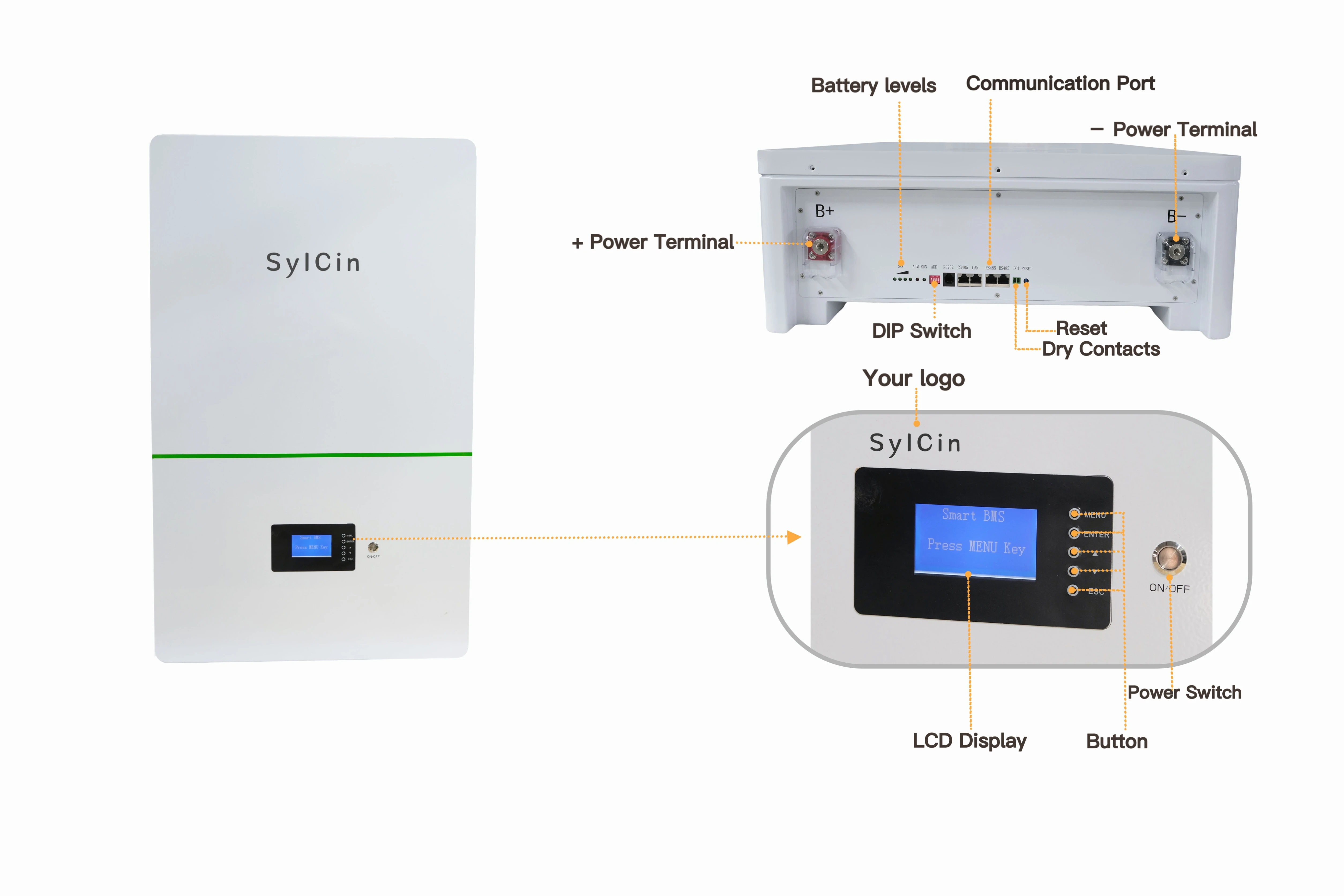 Sylcin 15kwh 48v Lithium Ion Battery for Solar Energy Storage