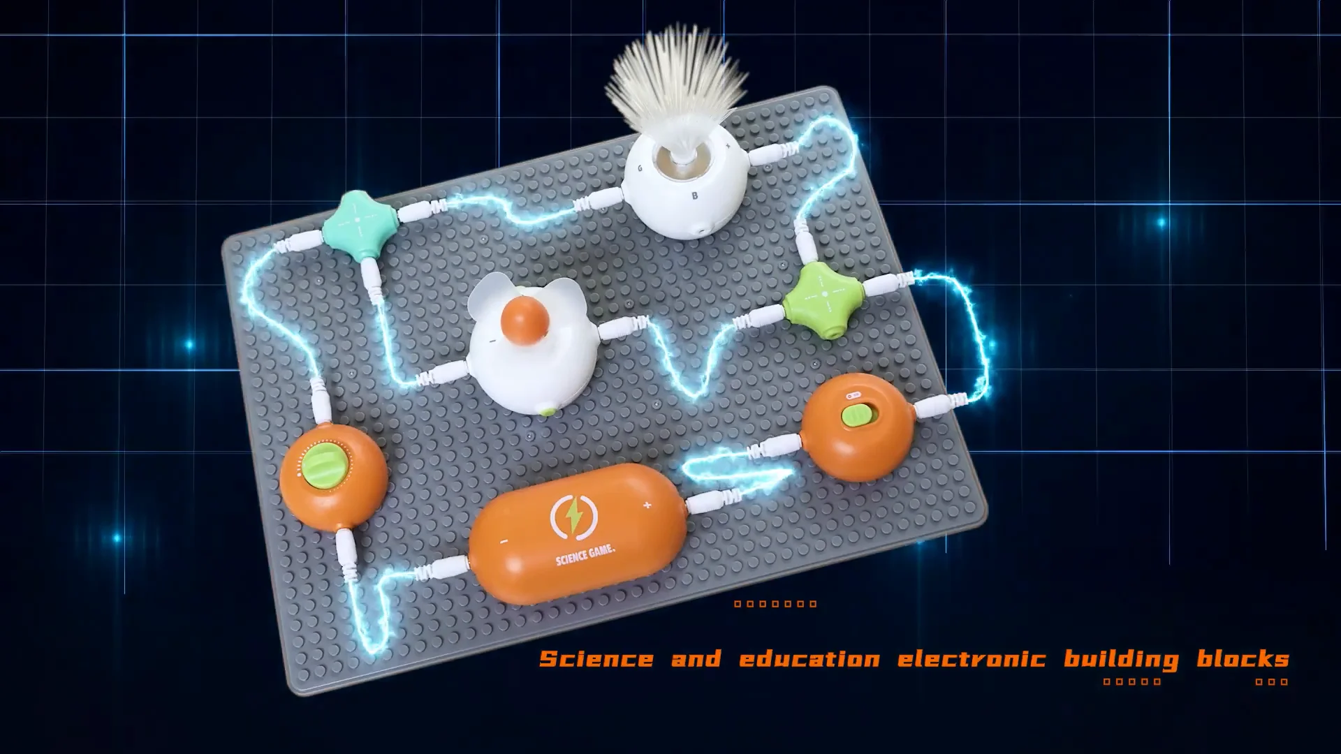 Children Electric Circuit Blocks Board Diy Assemble Science Physics Set ...