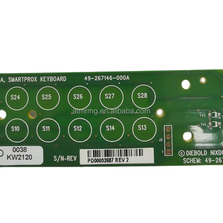 Diebold 5550 Smartprox Keyboard PCBA - ATM Machine Parts