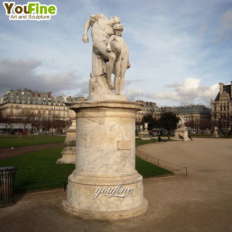 Hand Carved Marble Statue of Spartacus - High Quality