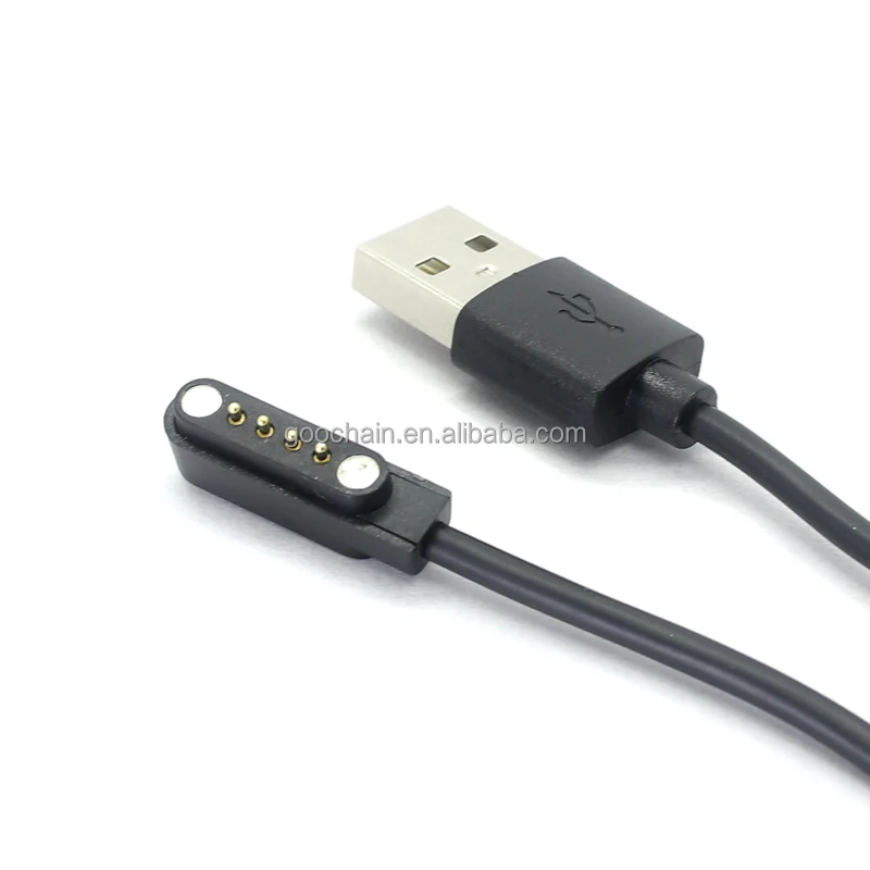 Stable Charging Pogo Pin Spring Loaded 4 Pin To Usb A Male Cable For ...