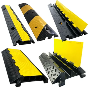 Outdoor And Indoor Rubber Cable Cover Ramp 2channel Cable Bridges Cable ...