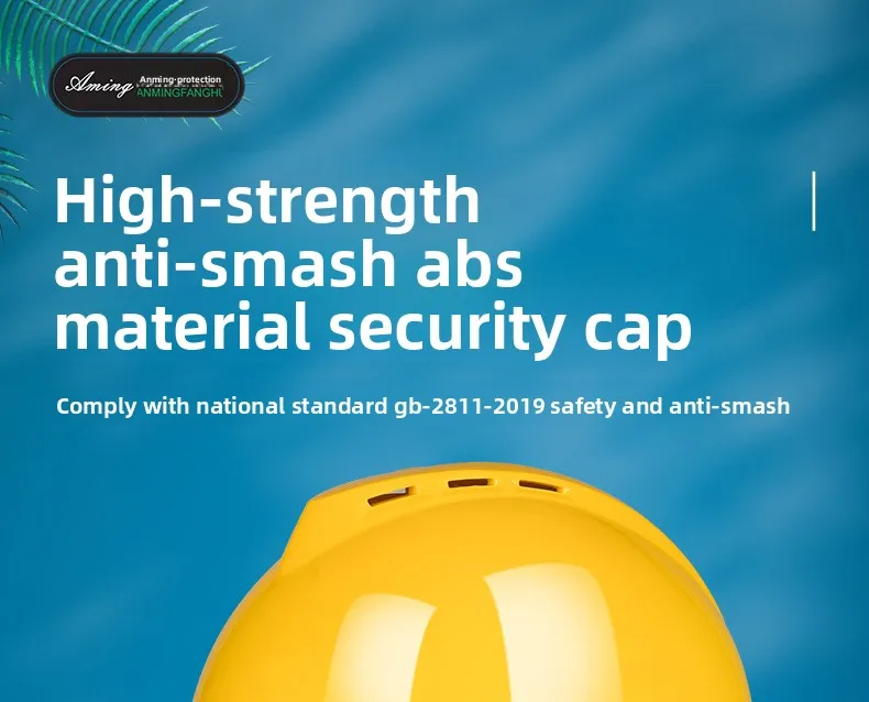 Anming Anti-Smash Impact-Resistant Helmet Thickened ABS Construction ...