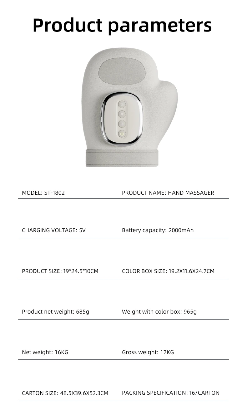 New Arrival Wireless Electric Hand Massage Machine Finger Joints Palm ...