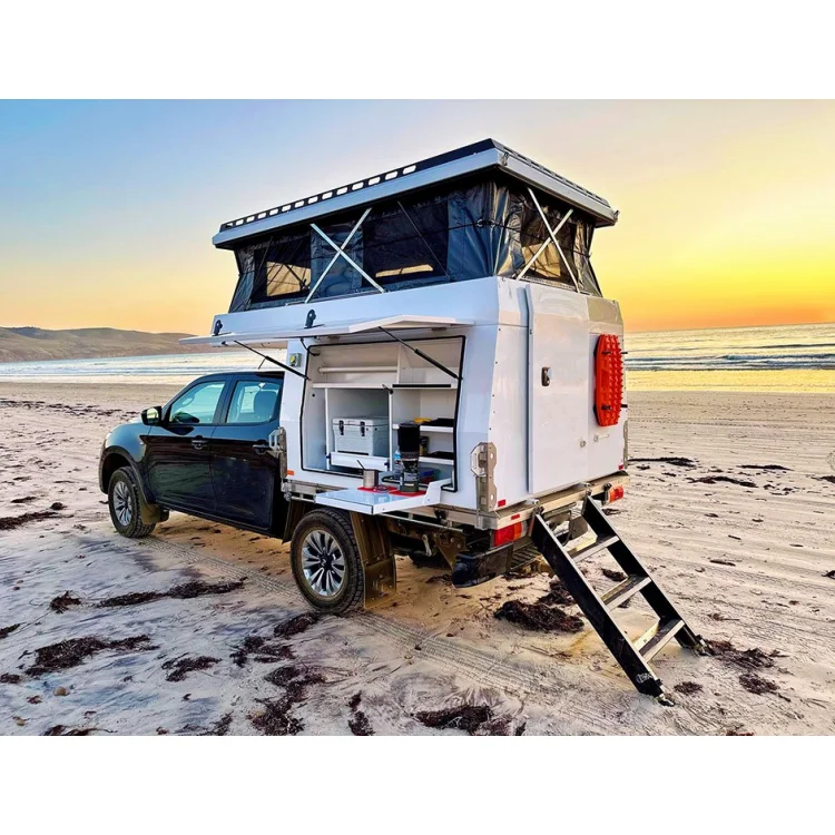 Customized Aluminum Alu Frame Slide In On Pop-up Camper 4x4 Pickup ...