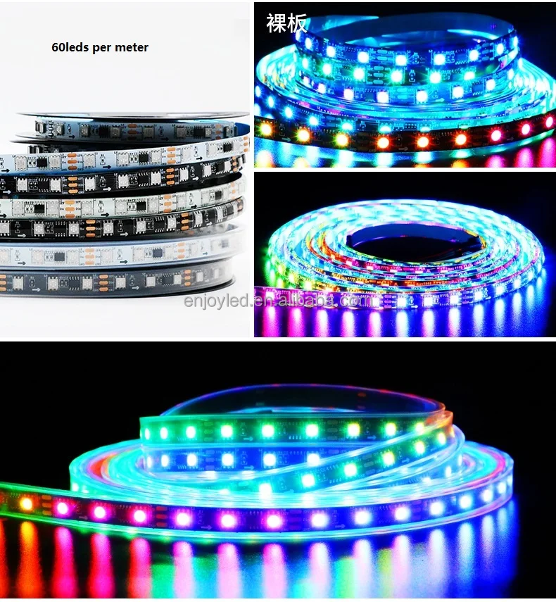 Specialized Factory 2812b Ws2812 5v Pixel Led Strip 3 Years Warranty Rgb 144 Ws2811 Ws2812 Rgbic ...