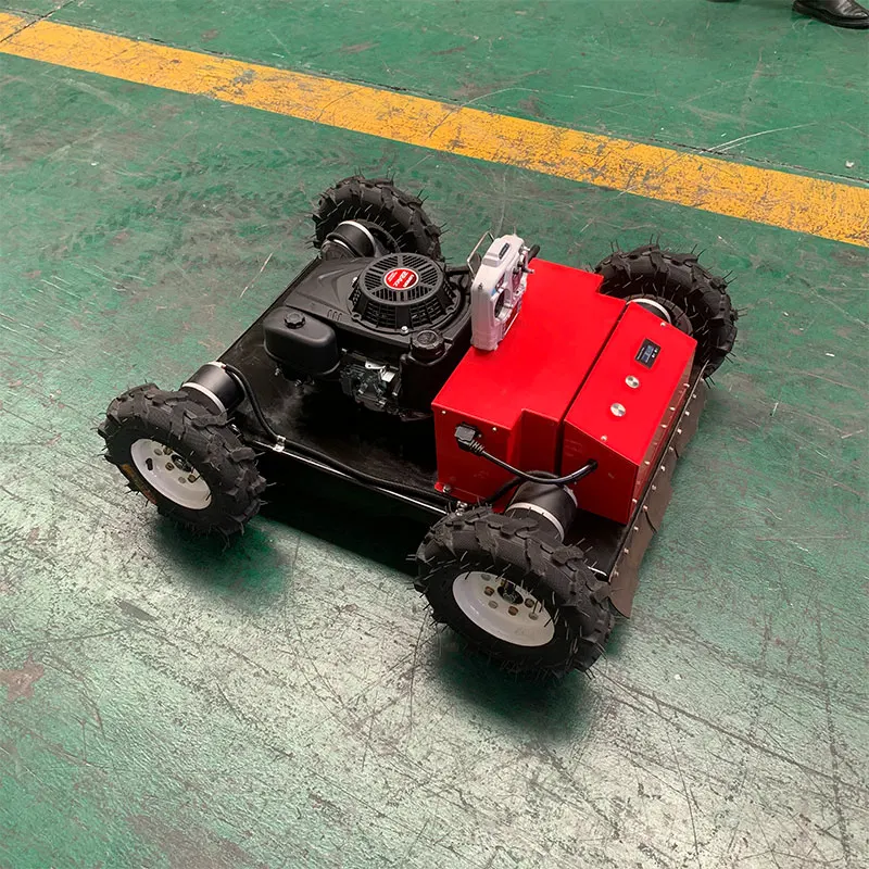 Electric Crawler Bush Cutter AI Robot Lawn Mower for Home Use