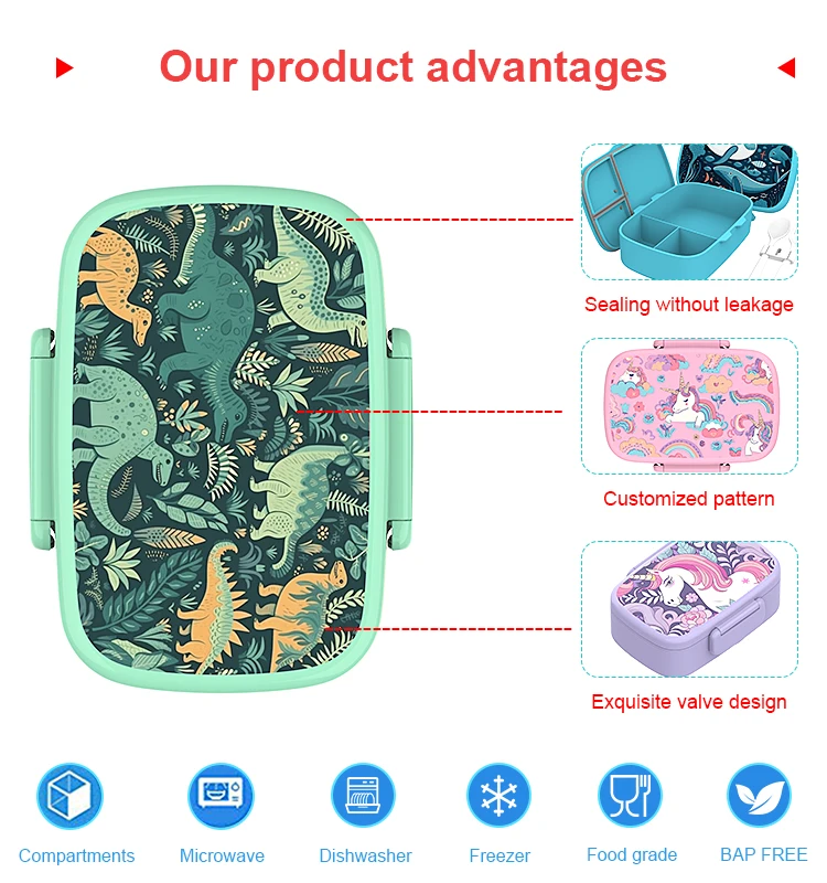 2023 New Trend Back To School Bento Box Promotional Simple 3 ...