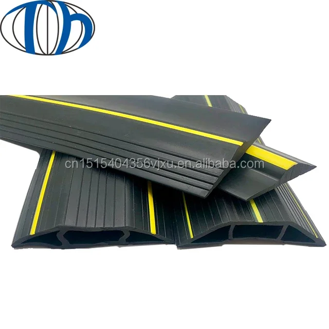 Black EPDM Rubber Seal Garage Door Threshold Ramp Weather Strip