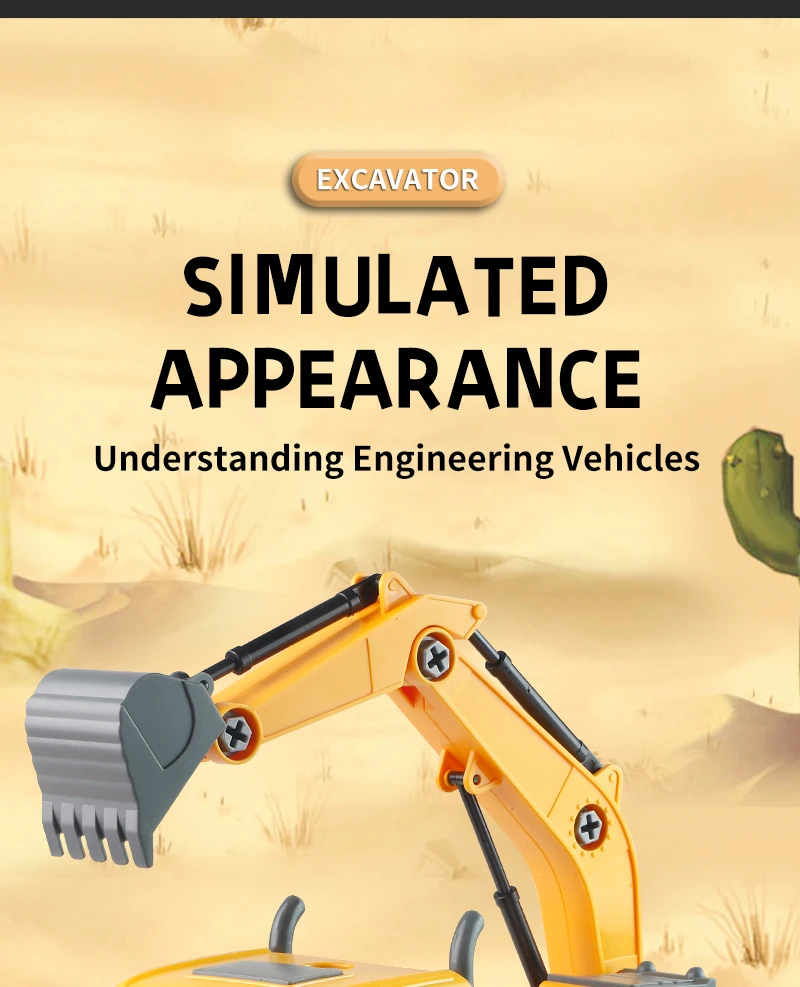 Diy Assembly Disassembly Engineering Vehicle Toys Simulation Mixer ...