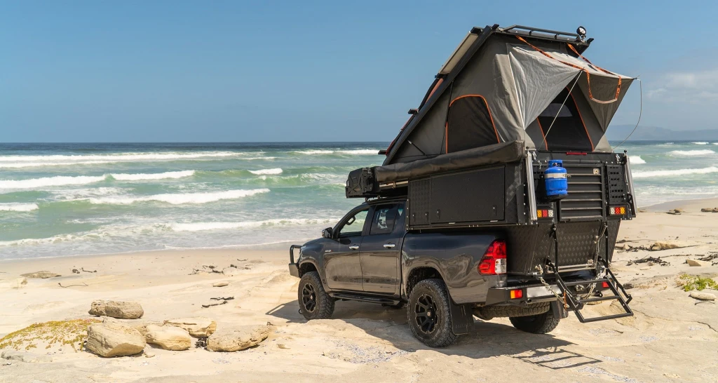 Manley Aluminum Slide-In Pop-Up Truck Camper for 4x4 Pickup Long Bed ...