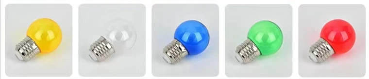 Blue Green Red Yellow White G45 Decorative Colour Led Light Bulb for ...
