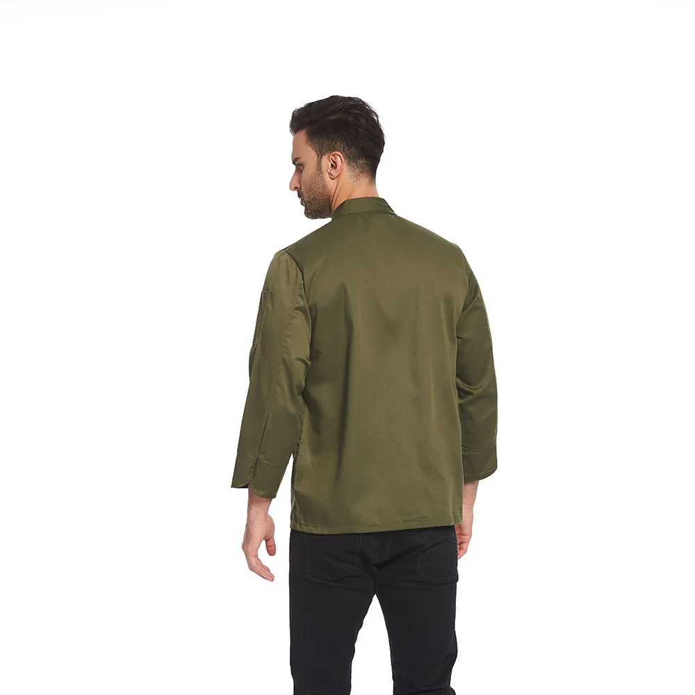 Design Restaurant Waiter Work Jacket Chef Uniform Workwear Coat Unisex ...