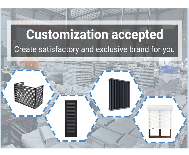 Oem Factory Most Popular Louver Aluminium Frame Fixed Adjustable Louver ...