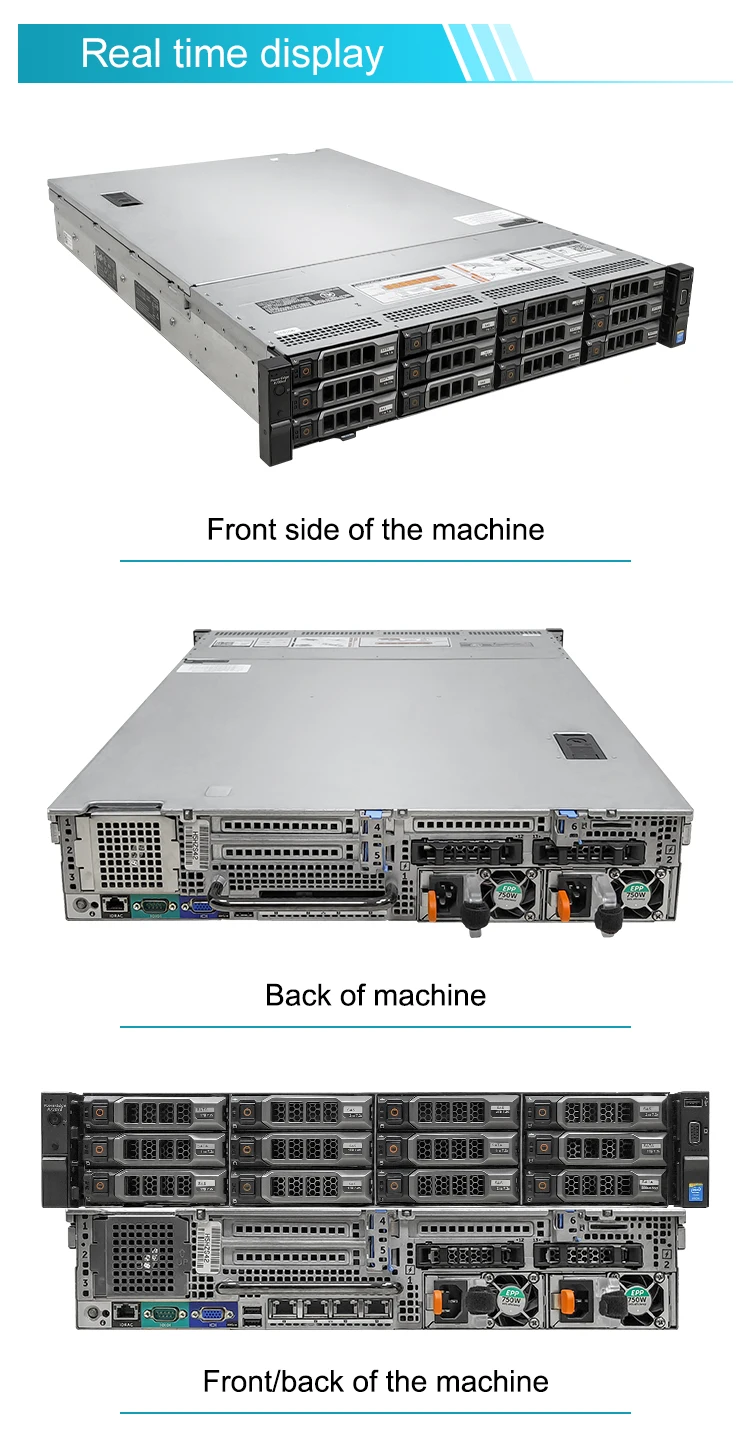Refurbished Rackmount For Dell Server R730xd 2u Dual Host Erp Database ...