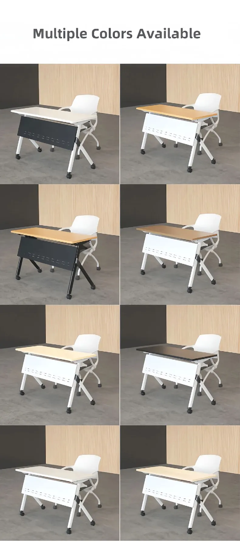 Office Furniture School Foldable Tables Custom Training Conference ...