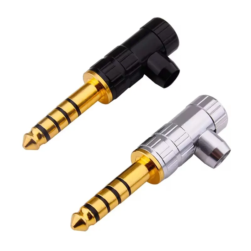 Right Angle 4.4mm 5 Pole Male Headphone Plug Audio Adapter Jack ...