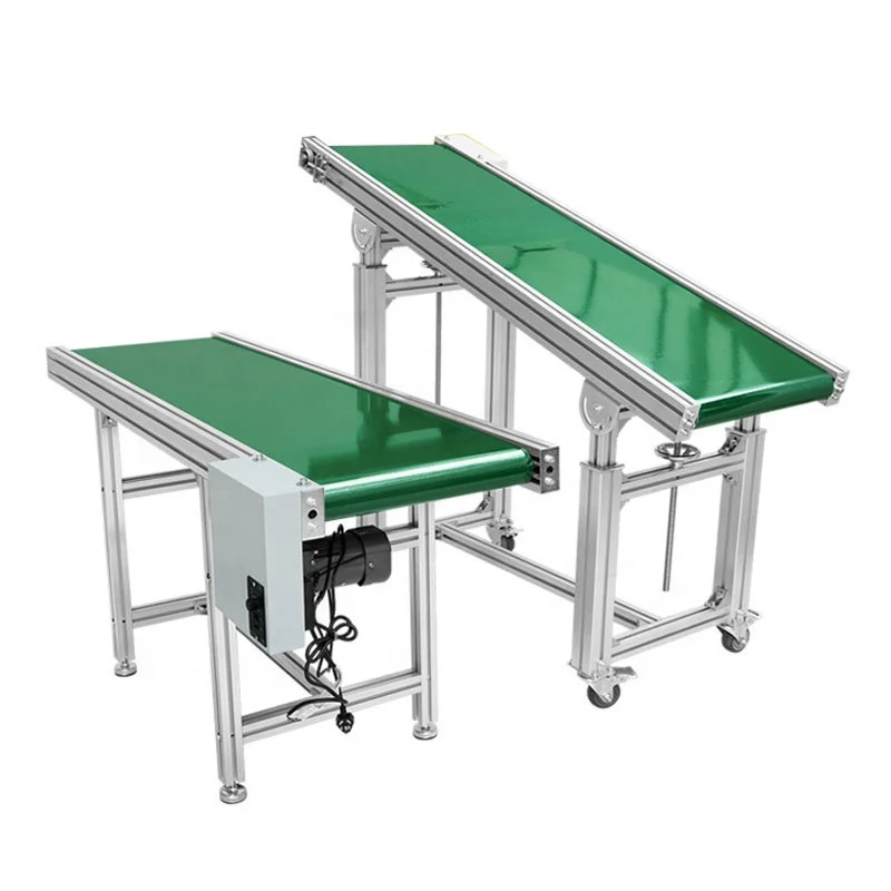 Mobile Belt Conveyor Transfer Plastic Belt Portable Soil Small Cleated ...