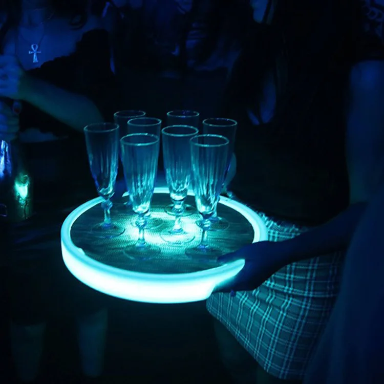 Led Lit Up Waiter Tray / Cocktail Bar Tray (cc529) - Buy Cocktail ...