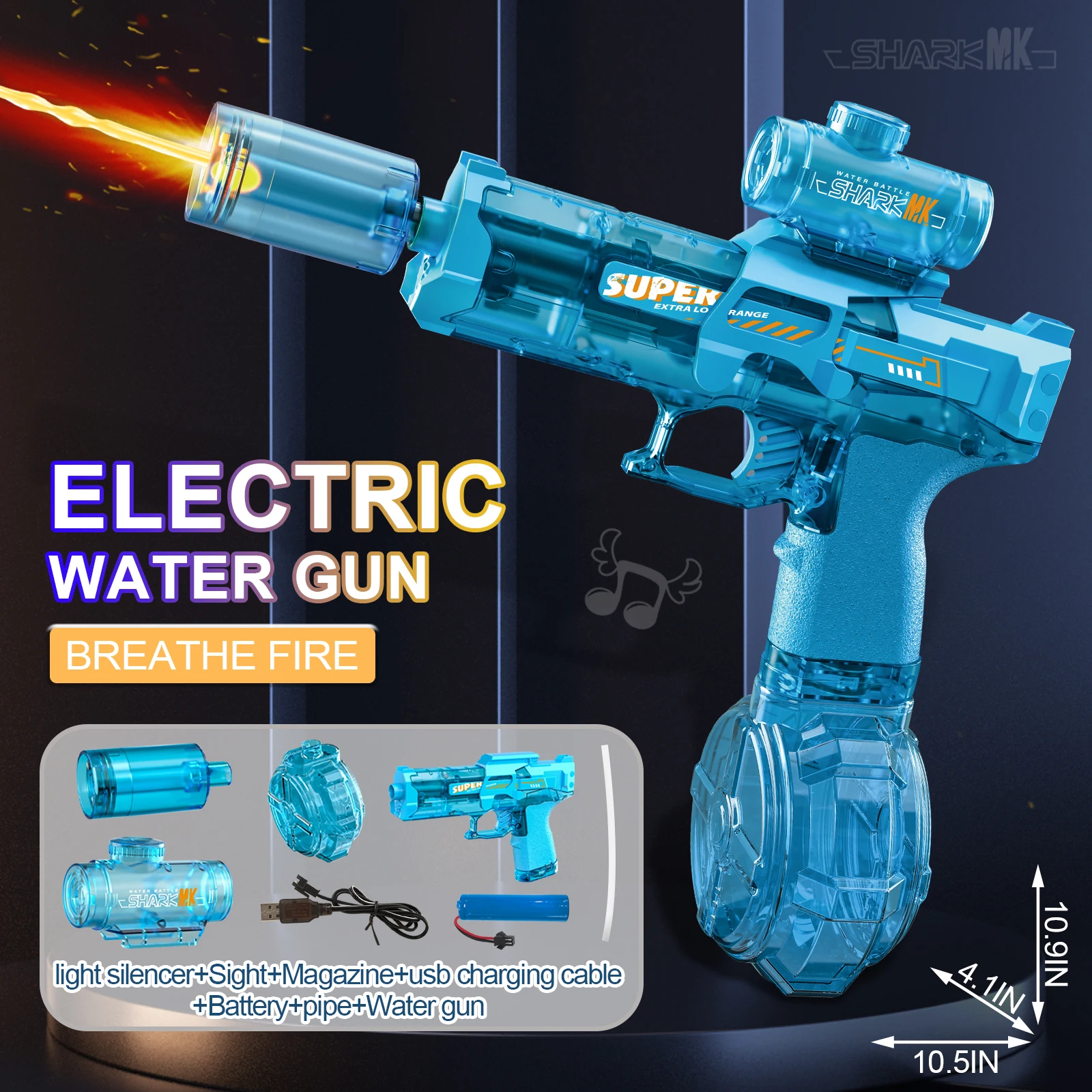 Kids Wholesale Electric Water Gun - Mini Toy Blaster with Lights, 7-9 ...