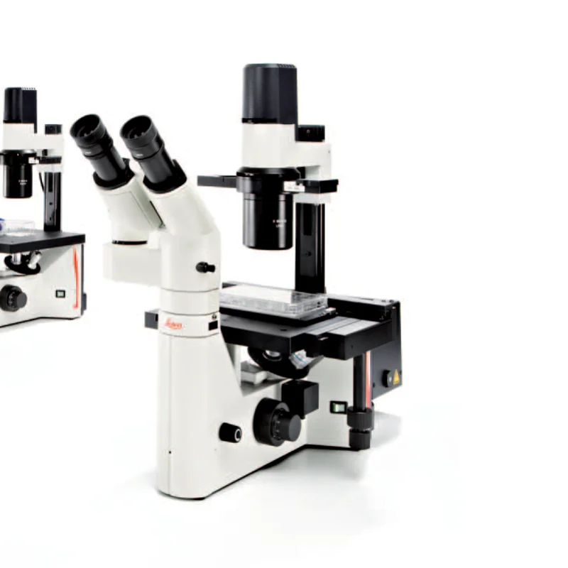 Inverted Microscope Leica Dmil Bright Field Phase Contrast Living Cell ...