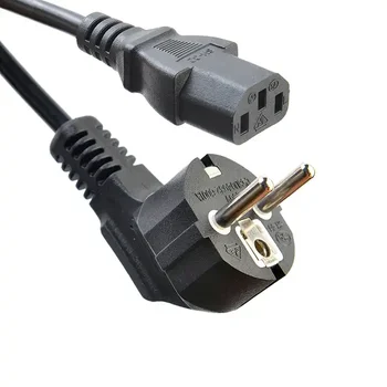 Euro Standard Ac 3 Pin Power Cable Cord 230v 10a Plug To Iec320 C13 C15 ...