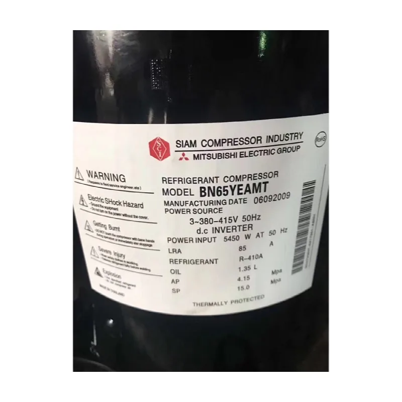 Mitsubishi Scroll Compressor R410A - 5hp Inverter Ac Compressor Drive ...