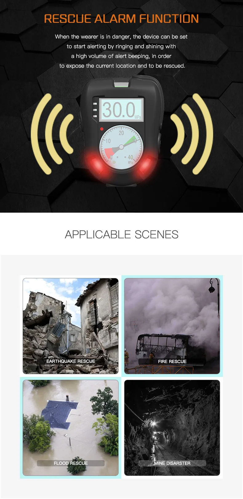 Indicator Pressure Gauge For Self-contained Breathing Apparatuszhengze ...