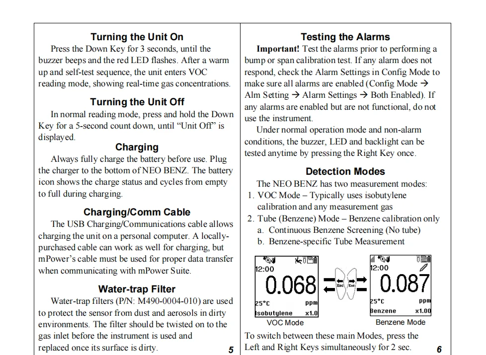 MP186 NEO BENZ 9.8 EV Lamp - Filter Tube Version for Benzene Detection