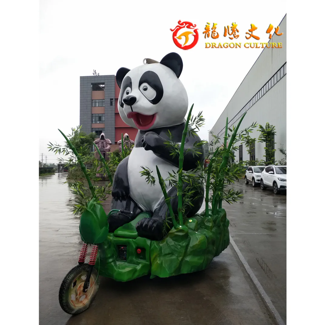 Customized Panda Parade Floats - Outdoor Fiberglass Animals