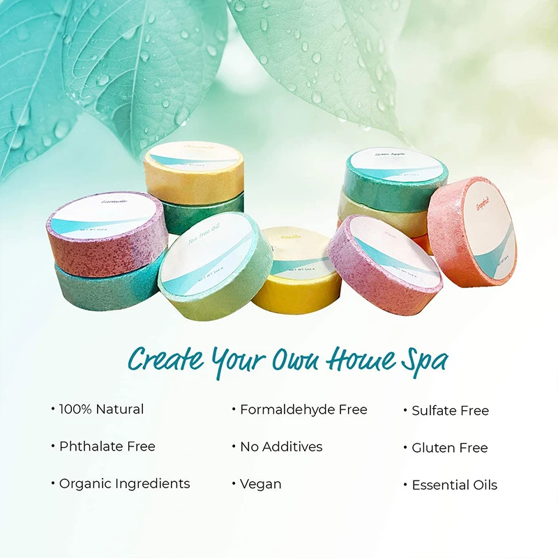 Oem Eucalyptus Aromatherapy Shower Steamers Cylinder Packaging For ...
