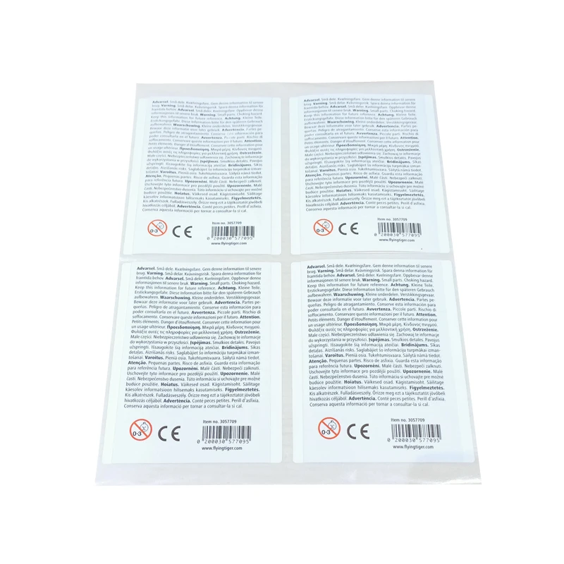 Custom Packaging Labels Booklet Multi Layers Label Sticker Double-layer ...