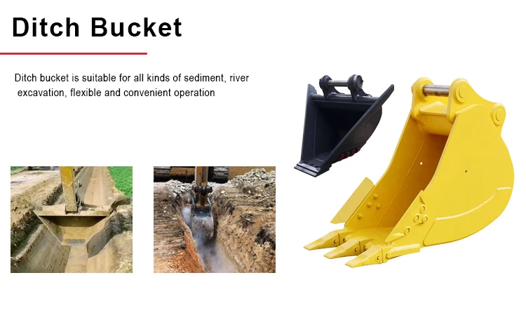 Mini Excavator Ditching Bucket Trenching Bucket For Excavator - Buy ...