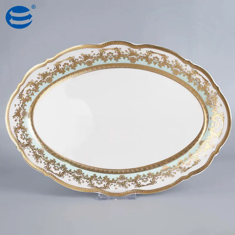 Luxury Golden Porcelain Dinnerware Sets - Elegant & Durable