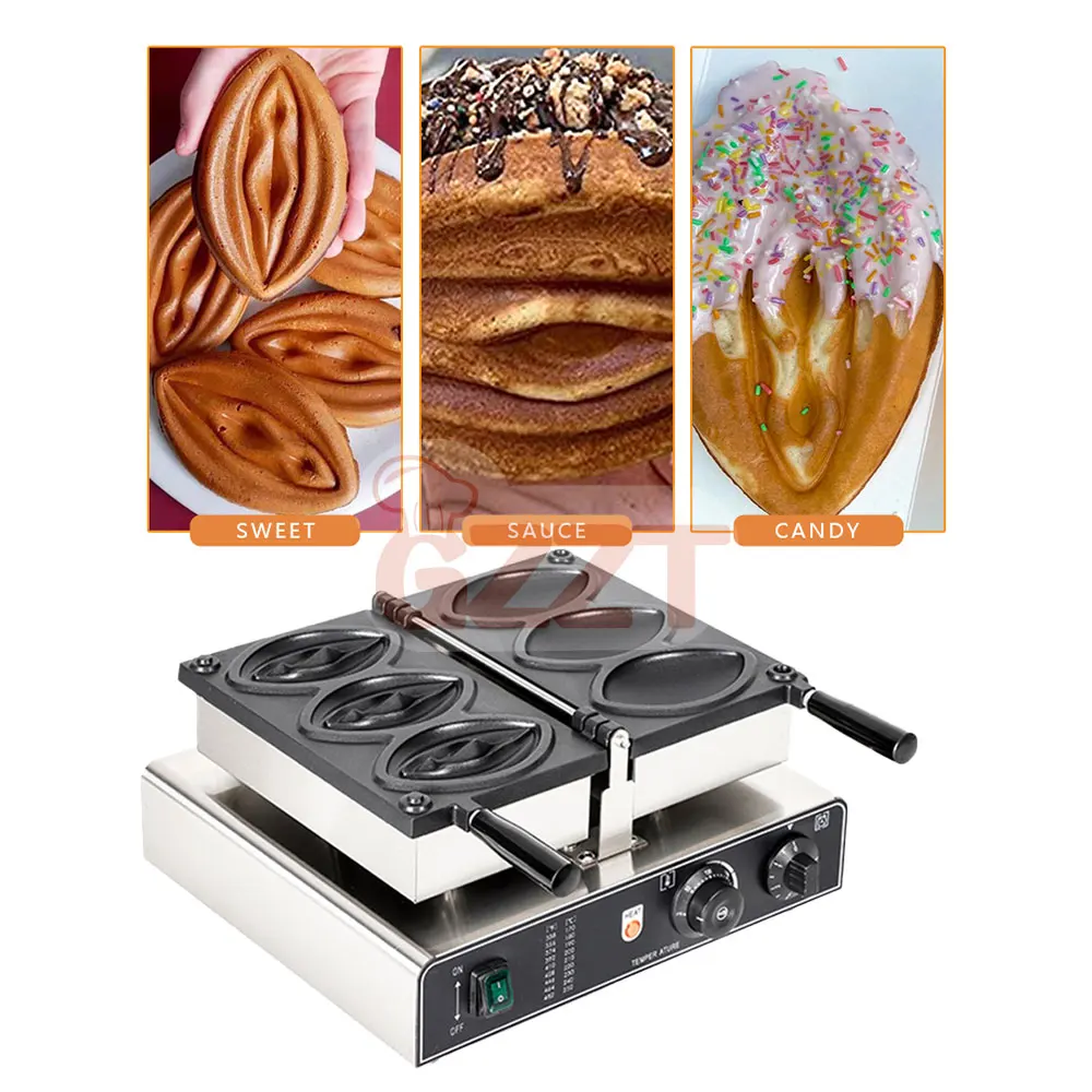 Commercial Vagina Shaped Waffle Maker, 3Pcs Mini Non-Stick Waffle ...