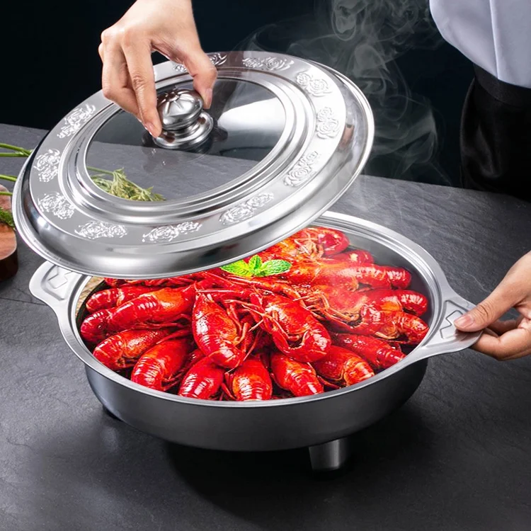 Cheap Round Buffet Dish Chafing Dishes Buffet Catering Stainless Steel ...