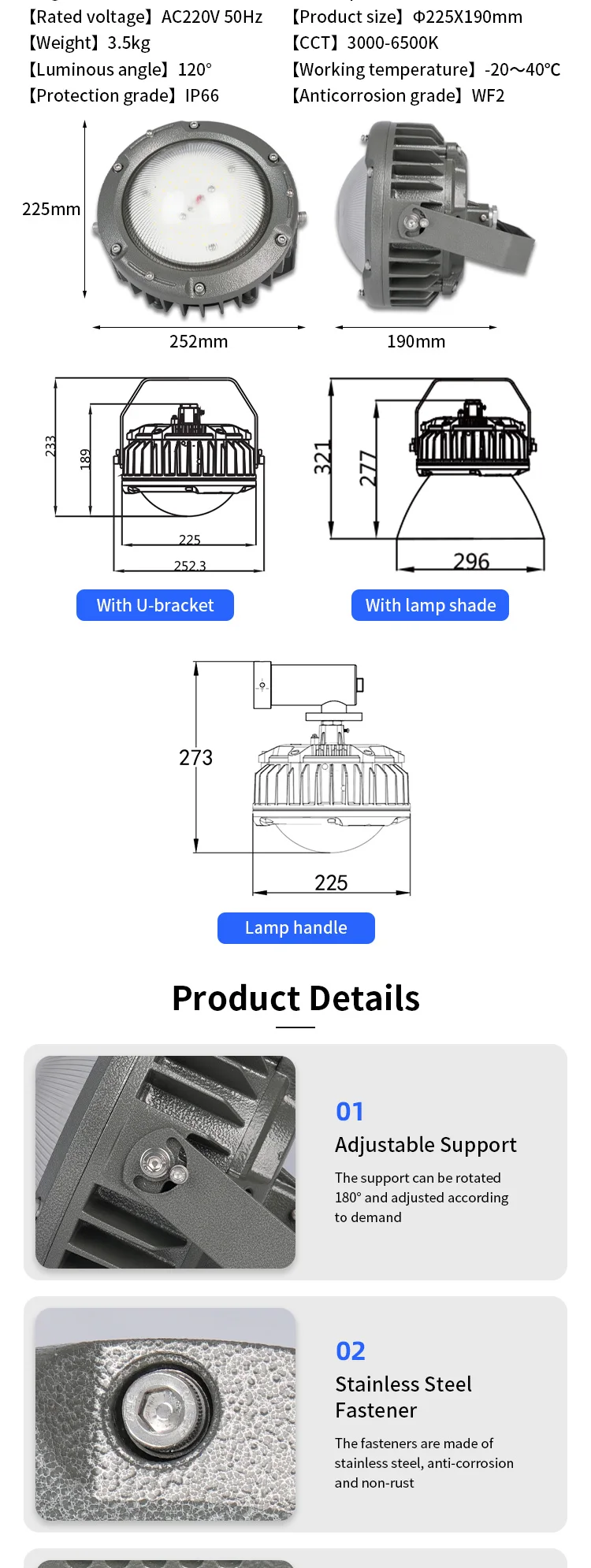 Atex Certified Explosion Proof Light Fixture For Paint Booth Lights ...