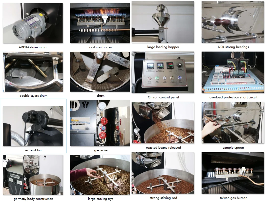 Topper 20kg Coffee Roaster Machine,Gas Powered Coffee Bean Roasting ...