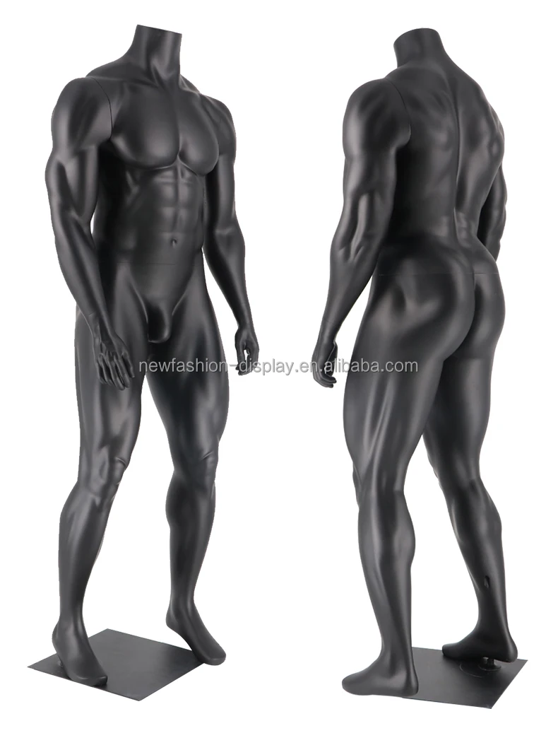 Wholesale Black Muscle Bodybuilder Male Mannequin for Sportswear Display