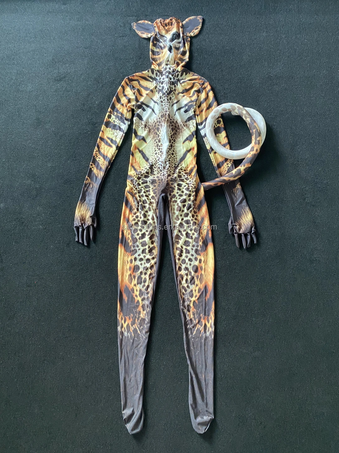 Sexy Halloween Cat Cosplay Costumes for Pole Dance Leotards