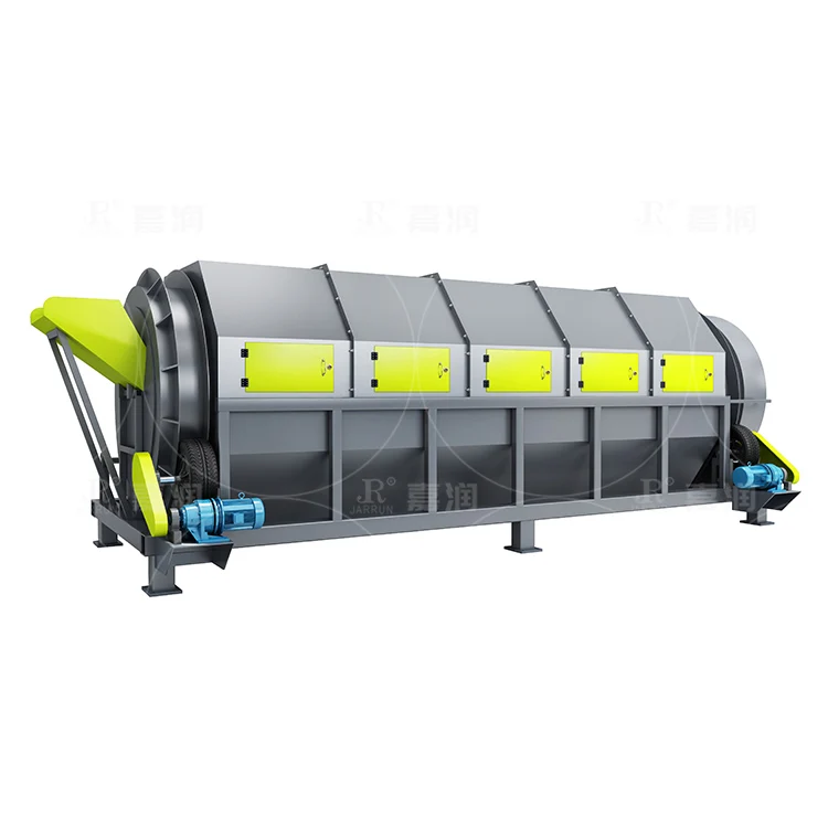 Rotary Drum Trommel Screen for Sand,Ore,Compost,and MSW Sorting by Size ...