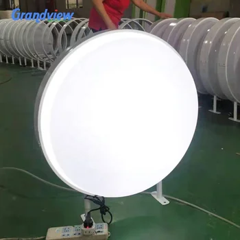 Blank Outdoor Led Lightbox Or Round Illuminated Rotating Led Lighting ...
